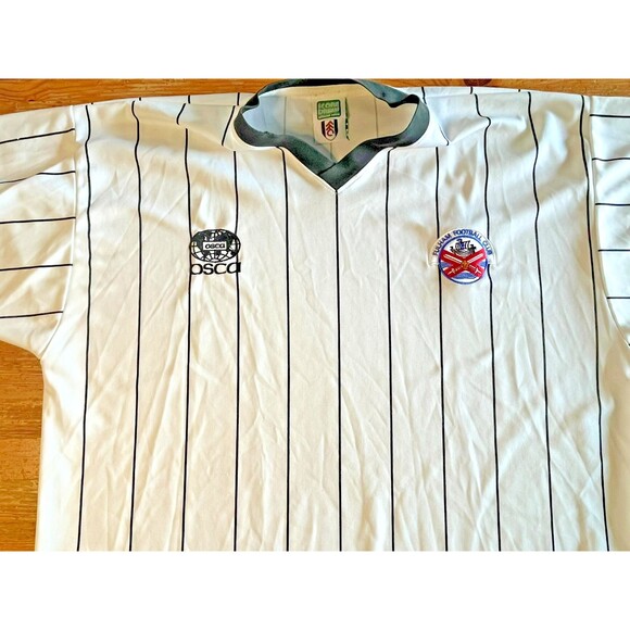 Score Draw | Shirts | Fulham Fc Soccer Jersey White Pinstripe Score ...